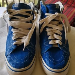 Visvim | Shoes | Pre Loved Mens Visvim Blue Hitopped Sneakers | Poshmark
